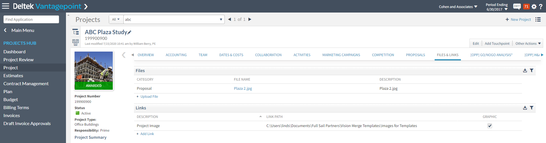 Easily Capture Project Information Using Deltek Vantagepoint